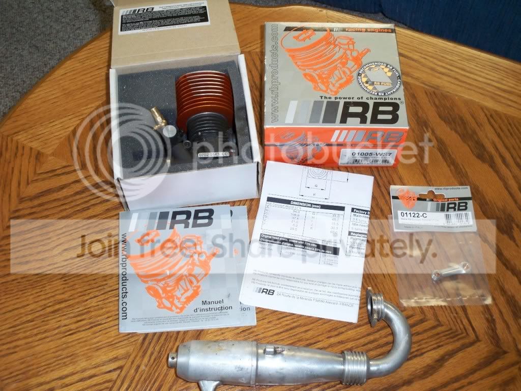F/S RB WS7 III L2G TURBO AND WS& III STANDARD HEAD WITH PIPES - R/C ...